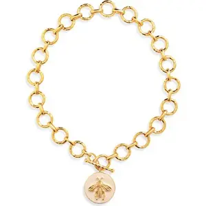 KARINE SULTAN Queen Bee Pendant Necklace - Gold