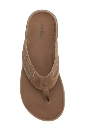 Olukai Tuahine Waterproof Flip Flop - Mustang/mustang