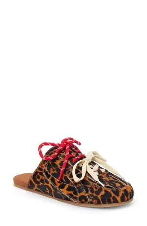 Matisse Devyl Lace-up Mule Leopard