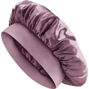BLISSY Halo Silk Bonnet Plum