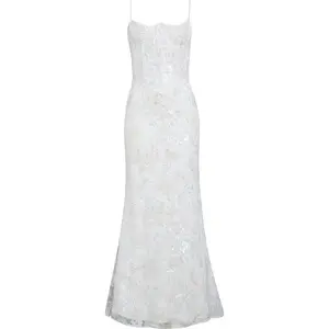 House Of Cb Naima Hand Beaded Gown