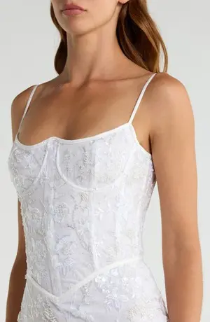 House Of Cb Naima Hand Beaded Gown