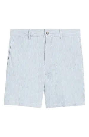 Berle Cotton Seersucker Flat Front Shorts