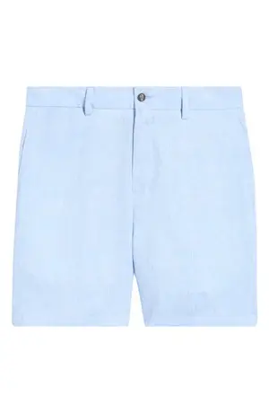 Berle Flat Front Linen Shorts