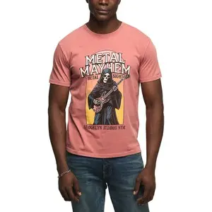Lucky Brand Metal Mayhem Cotton Graphic T-shirt - Withered Rose