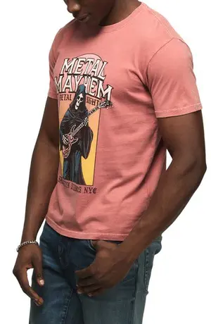 Lucky Brand Metal Mayhem Cotton Graphic T-shirt