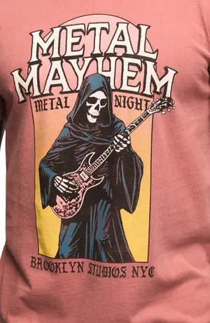 Lucky Brand Metal Mayhem Cotton Graphic T-shirt