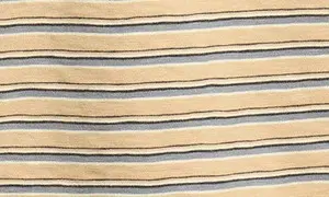 Lucky Brand Weekend Relaxed Stripe Cotton T-shirt - Khaki Multi