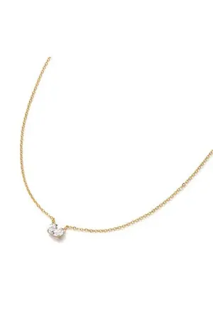 D.LOUISE D. Louise Oval Solitaire Necklace