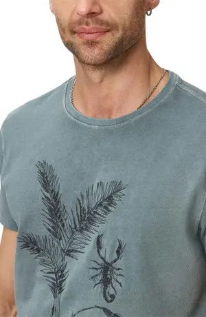 John Varvatos Skull & Scorpion Embroidered Organic Cotton T-shirt