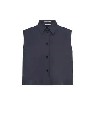 Another Tomorrow Cropped Sleeveless Shirt