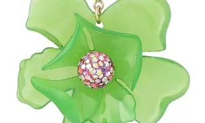 Kurt Geiger Eagle Resin Flower Statement Drop Earrings