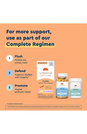 UQORA Flushurinary Tract With D-mannose, Vitamin C, Vitamin B6, Potassium