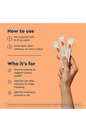 UQORA Flushurinary Tract With D Mannose, Vitamin C, Vitamin B6, Potassium