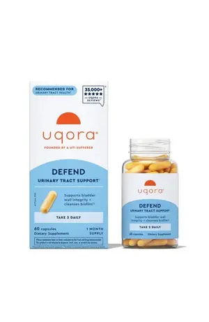 UQORA Defend Urinary Tract Health Supplement Support Bladder Health & Cleanse Biofilm With D Mannose, Green Tea Extract - None