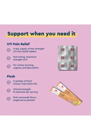 UQORA Uti Pain Relief And Urinary Tract Supplement Drink Mix Bundle
