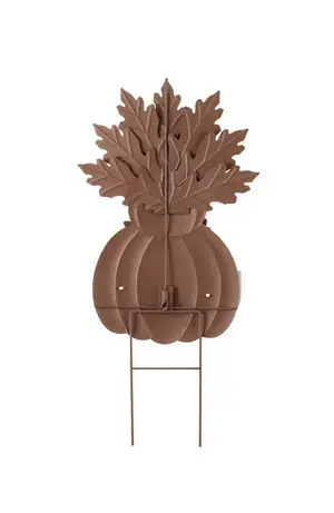 GLITZHOME Thanksgiving Metal Turkey Yard Stake Standing Decor Or Wall Sign
