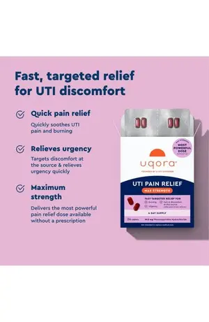 UQORA Uti Pain Relief Tablets With Phenazopyridine Hcl