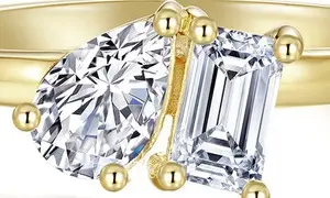 Lafonn Jolie Moi Two-stone Diamond Ring