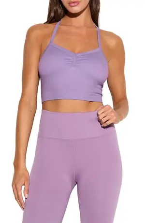 Spiritual Gangster Sun Bleached Cassidy Bra Top - Amethyst