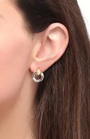 Jenny Bird Faye Mini Puffy Door Knocker Earrings