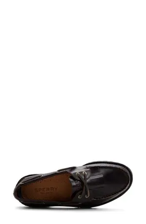 Sperry Authentic Original Kiltie Lug Boat Shoe - Amaretto