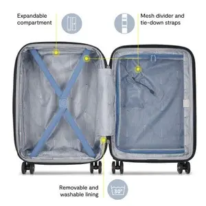 DELSEY PARIS Cruise 3.0 2-piece Spinner Luggage Set - Glossy Ivory