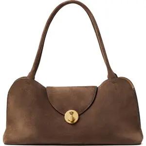 Versace Medium Leather East/west Shoulder Bag - Brown