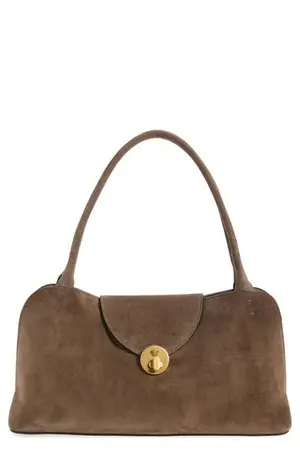 Versace Medium Leather Shoulder Bag - Brown