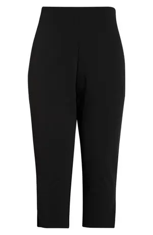 Alex Evenings Slim High Rise Crop Pants - Black