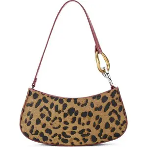 Staud Ollie Genuine Calf Hair Shoulder Bag - Cheetah