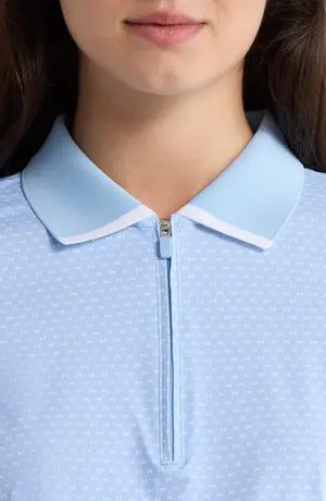 G/fore Geo 2 Silky Tech Long Sleeve Polo