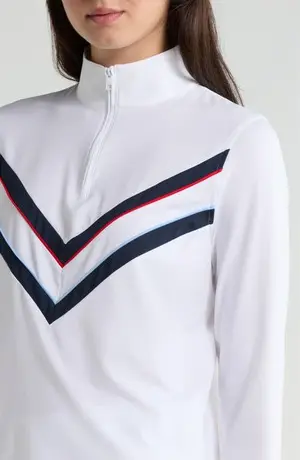 G/fore Chevron Long Sleeve Performance Polo