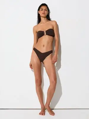 REISS Isla Fixed-side Thong Bikini Bottoms