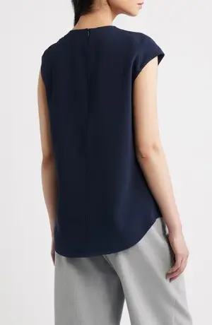 BOSS Bannea Pin Detail Crepe Top