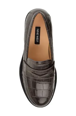 Nine West Berg Penny Loafer - Dark Brown