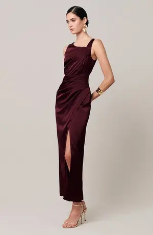 SAVEL Carey Midi Dress - Plum