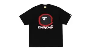 A BATHING APE Spray Ape Head Relaxed Tee Shirt