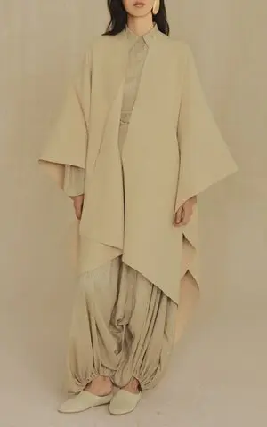CORTANA Silence Cashmere-linen Poncho