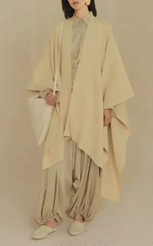 CORTANA Silence Cashmere-linen Poncho
