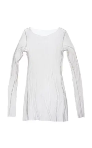 CORTANA Tulle Silk Top - Ivory