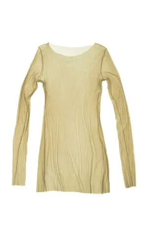 CORTANA Tulle Silk Top - Orange