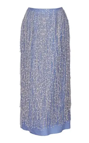 CHORUS Verona Embellished Skirt - Light Blue