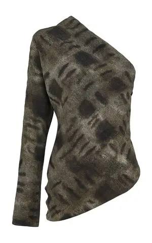 CORTANA Kalon Silk Top - Green