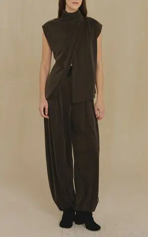 CORTANA Espera Cotton-blend Top
