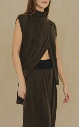 CORTANA Espera Cotton-blend Top
