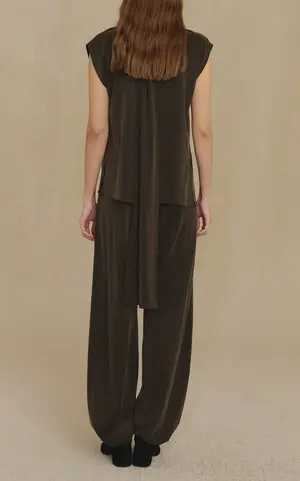 CORTANA Espera Cotton-blend Top