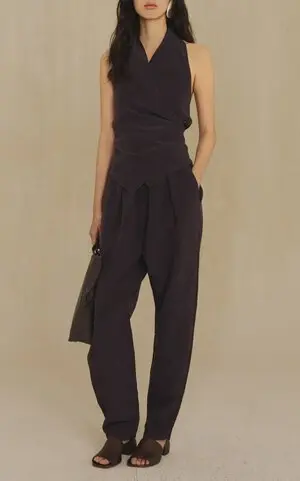 CORTANA Amar Linen-silk Pants