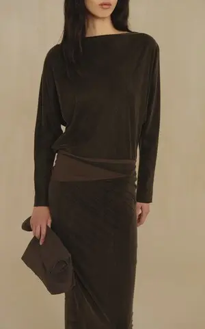 CORTANA Espera Cotton-blend Maxi Dress
