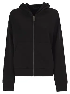 Max Mara Zip-up Hooded Jersey Sweatshirt